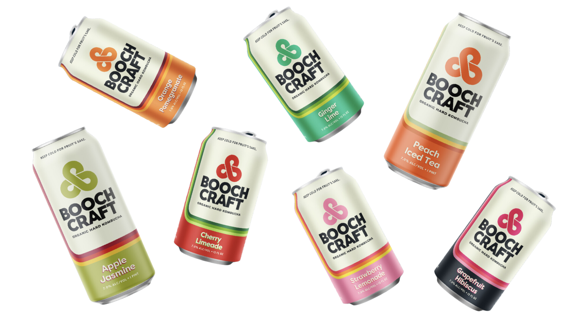Boochcraft Organic Hard Kombucha | Crafted with Real Fruit